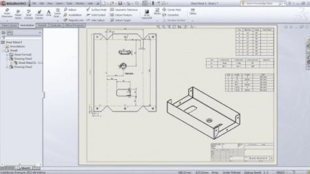Sheet Metal Part Drawings: Design and Fabrication Guidelines